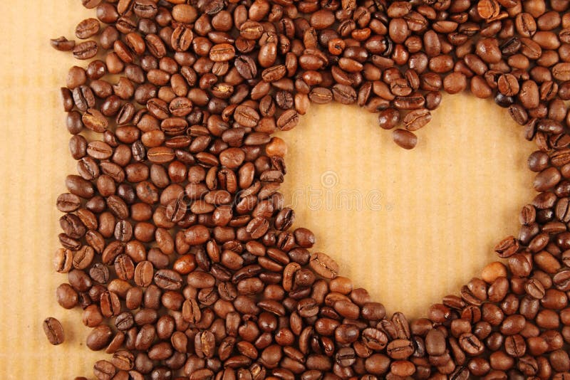 Coffee heart stock image. Image of black, group, closeup - 32343783