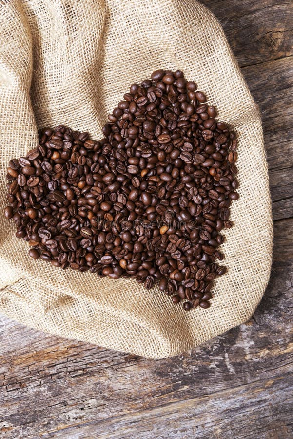 Coffee heart stock photo. Image of brown, basketwork - 65189026