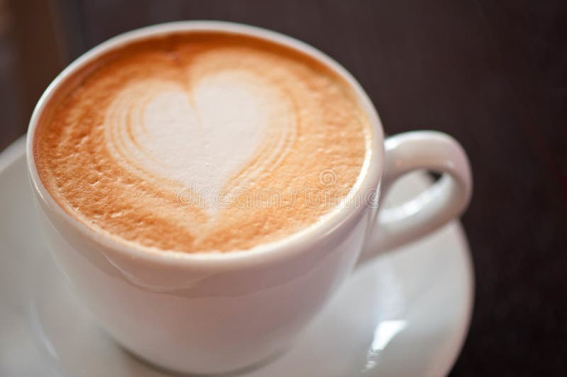Coffee heart shape stock image. Image of liquid, flavor - 40895099