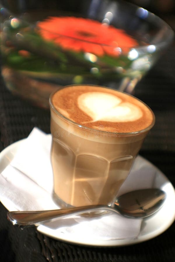 Coffee with Heart Topping stock image. Image of decoration - 2194819