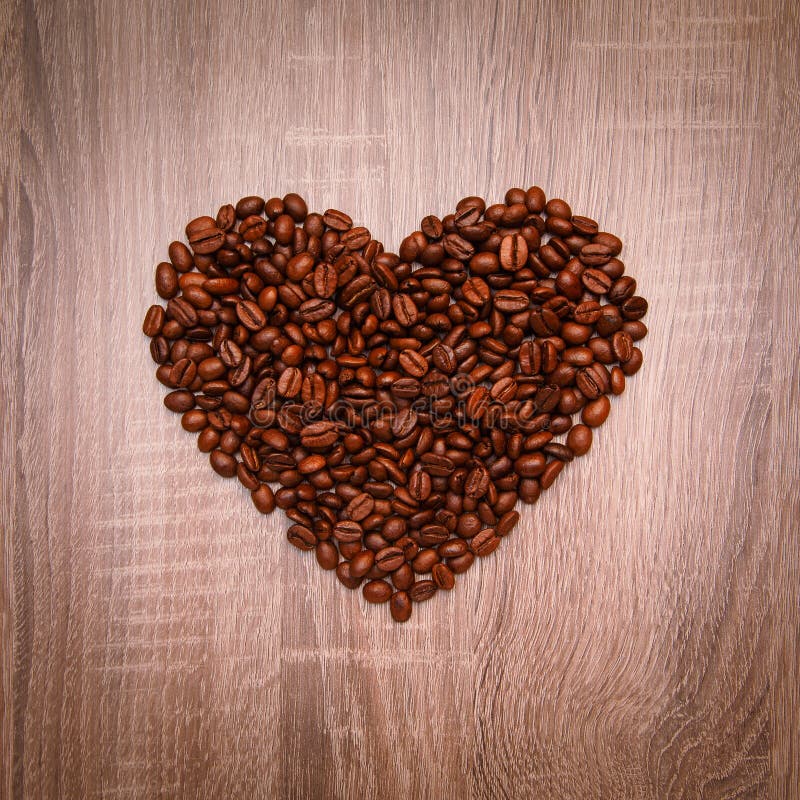 Coffee heart stock photo. Image of brown, basketwork - 65189026