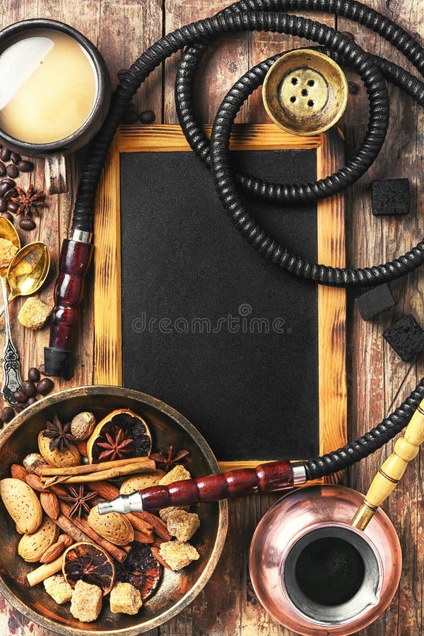 Coffee and hookah stock image. Image of drink, arabian - 85274145