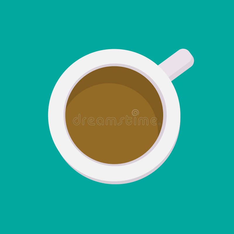 Coffee Hot Cup Flat Style Vector Simple Image Stock Vector ...