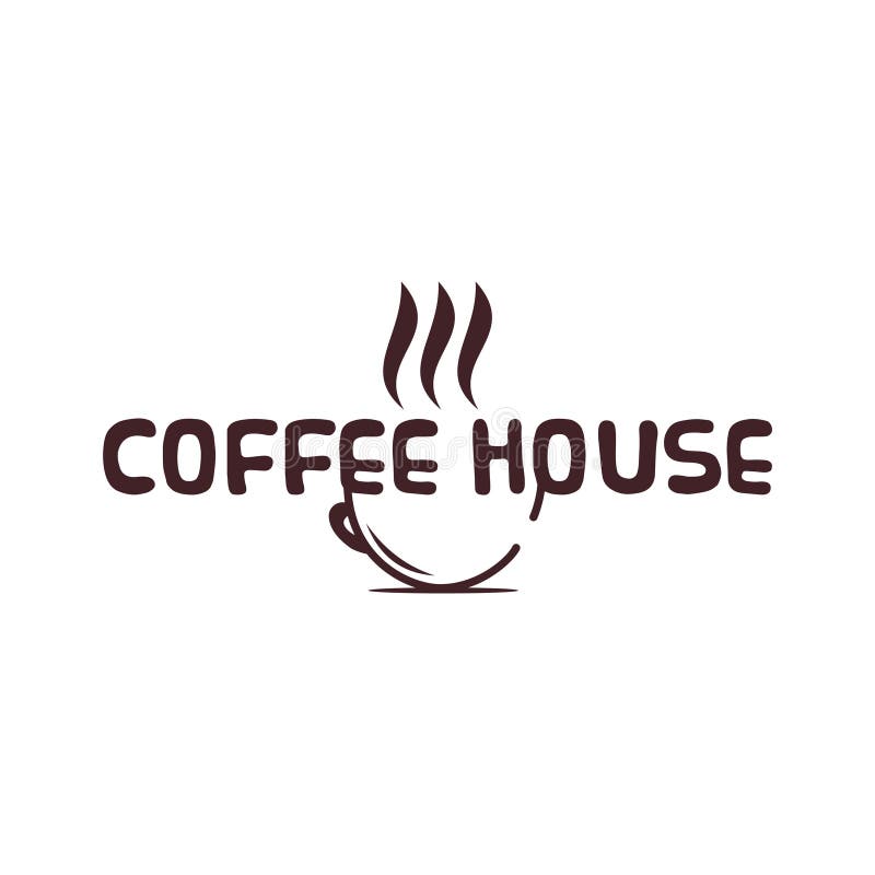 Coffee House Icon Logo Design Template Stock Vector - Illustration of ...