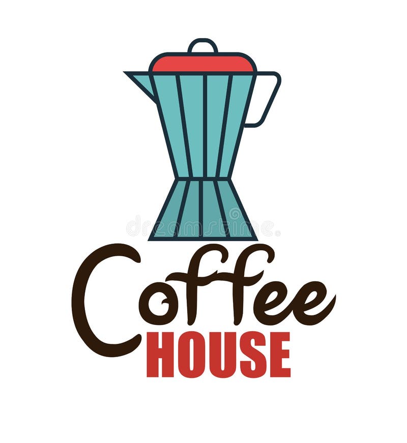 Coffee House Shop Isolated Icon Stock Illustration - Illustration of ...