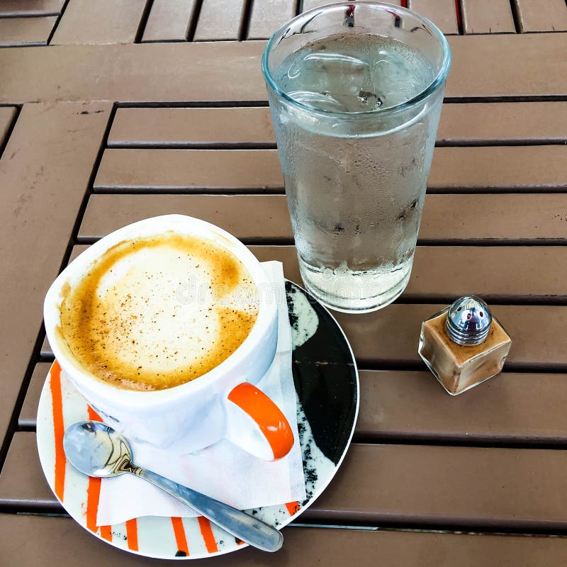 Coffee and ice water stock image. Image of water, life - 146006599