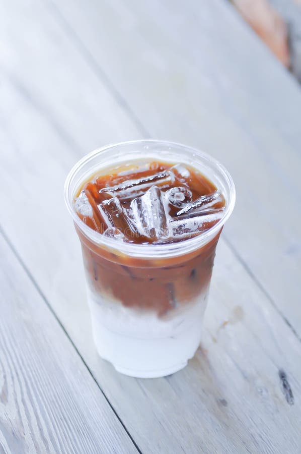 Coffee, Iced Coffee or Iced Latte Coffee Stock Image - Image of ...