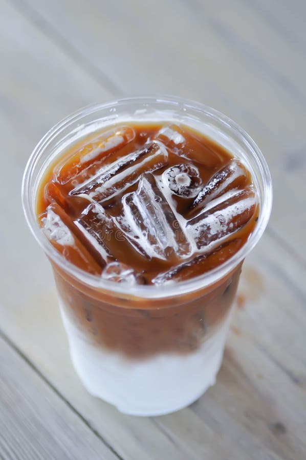 Coffee, Iced Coffee or Iced Latte Coffee Stock Image - Image of ...