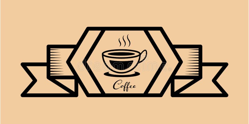 Coffee icon vintage retro. stock vector. Illustration of desige - 101735759