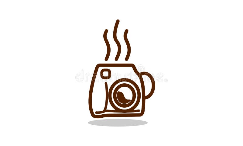 Coffee instax stock vector. Illustration of cute, donuts - 188848670