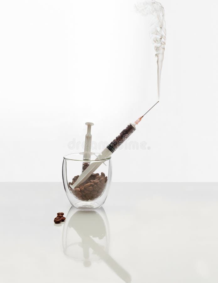 Coffee intravenous drug. stock photo. Image of disease - 67105032