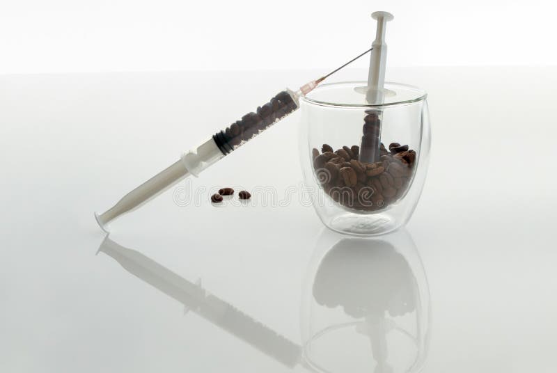 Coffee intravenous drug. stock image. Image of addictive - 67105063