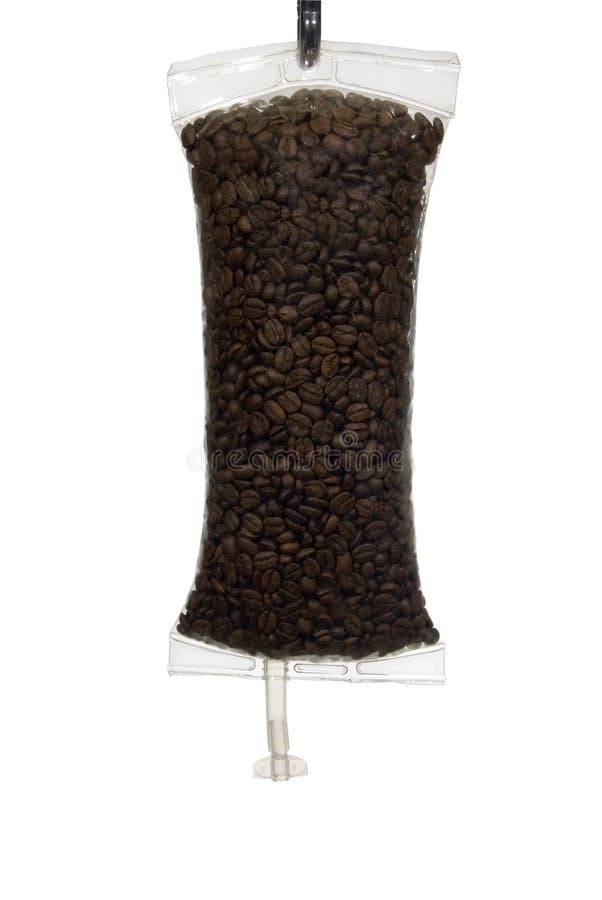 Coffee IV Beans in Bag Full Frame Stock Photo - Image of prescription ...