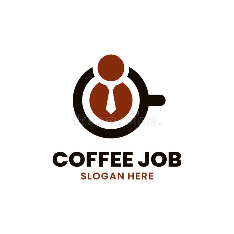 Coffee Job Logo Template Design Stock Vector - Illustration of graphic ...