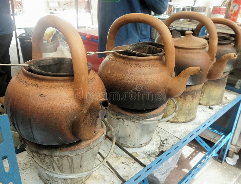 Coffee kettle stock photo. Image of clay, kettle, coffee - 78157880
