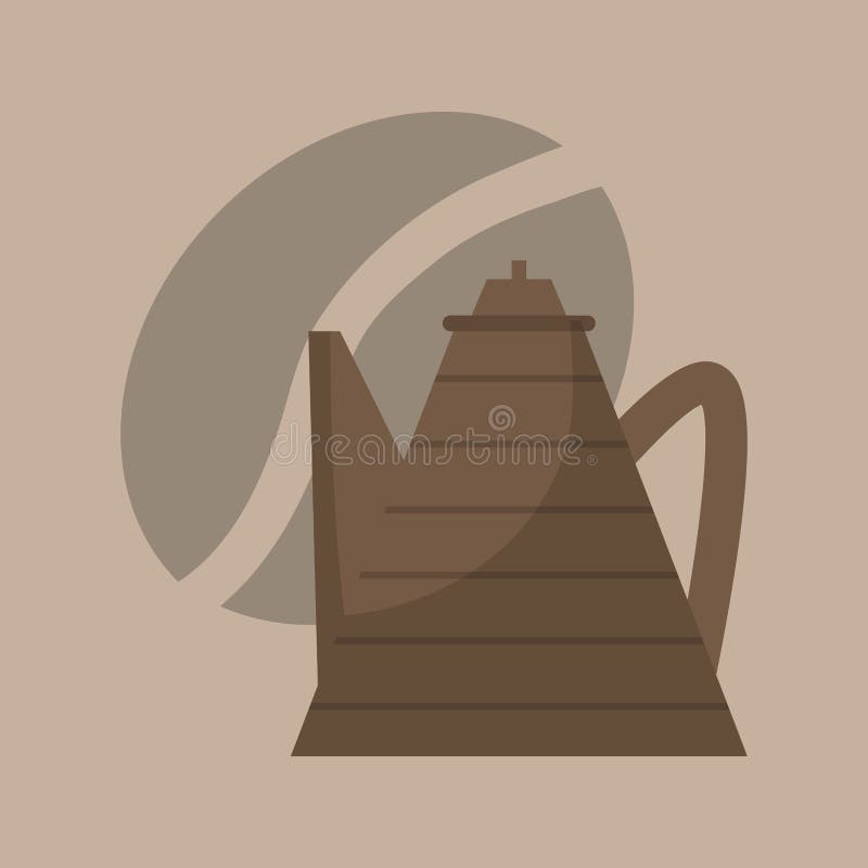 Coffee kettle stock vector. Illustration of drink, nutritional - 80258195