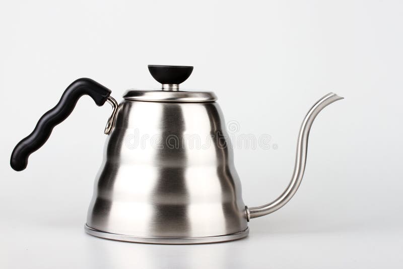 Coffee kettle stock image. Image of water, chrome, preparation - 55728325