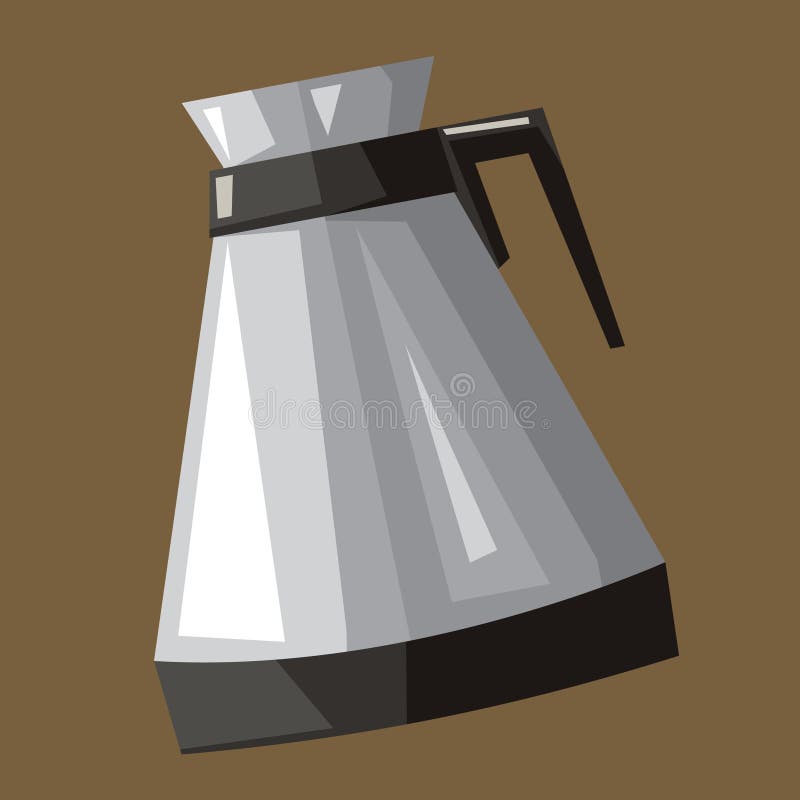 Coffee Kettle. Vector Illustration Decorative Design Stock Vector ...