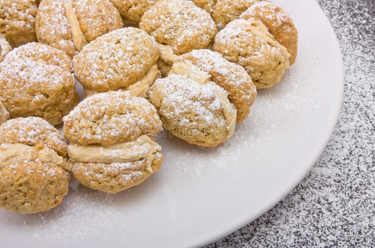 Coffee Kiss Biscuits stock photo. Image of home, indulgence - 13924466