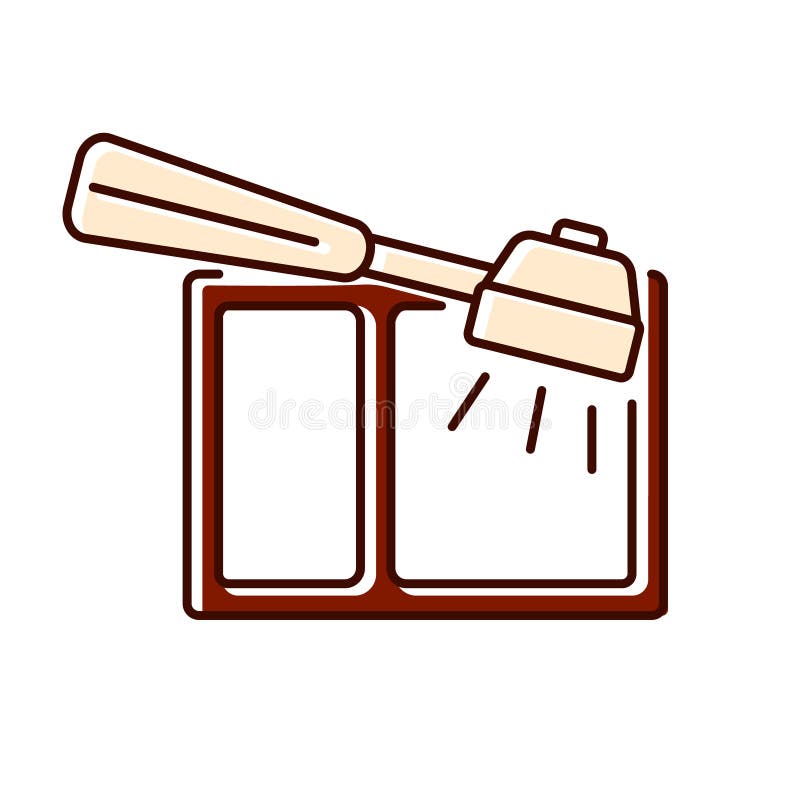 Coffee Knock Box Flat Icon. Container for Dumping Processed Ground ...