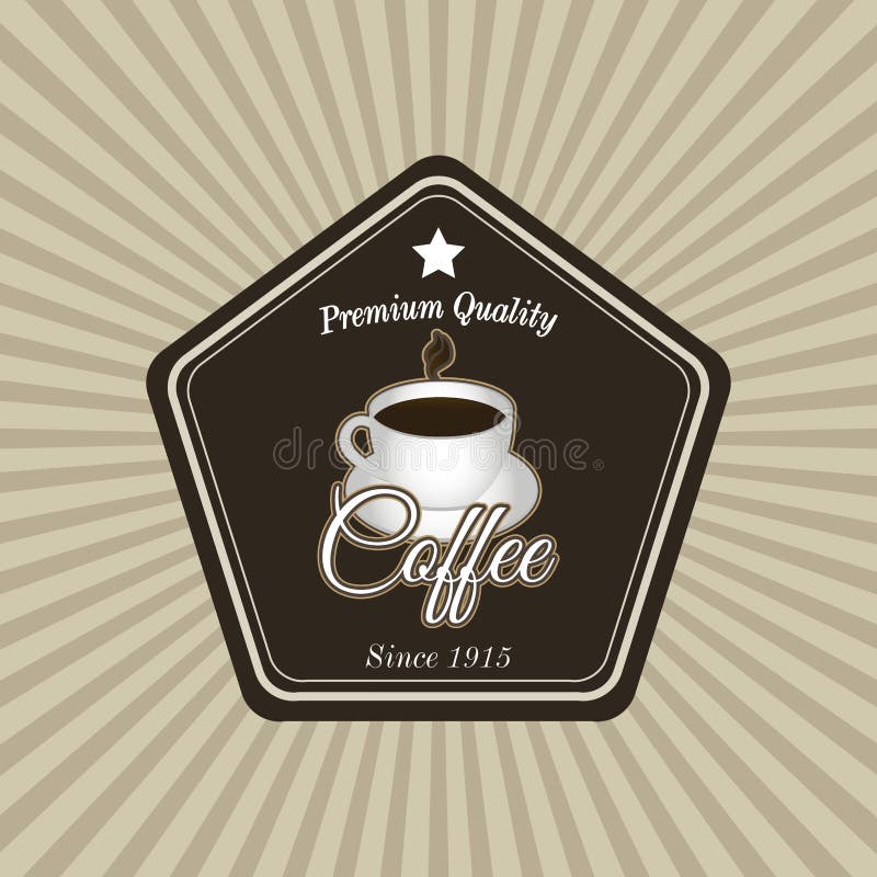Coffee label stock vector. Illustration of clip, business - 77936519