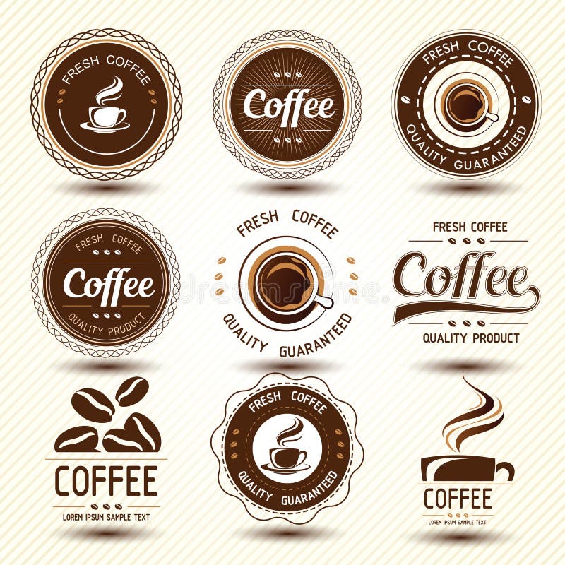 Coffee label stock vector. Illustration of design, graphic - 58941338