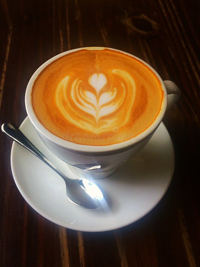 Coffee Late Home Made, Special Late Caramel Stock Image - Image of ...