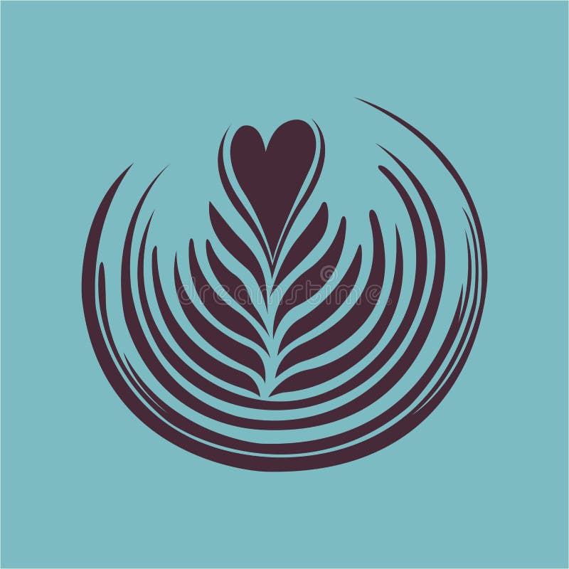 Coffee Beverage Latte Art Design Stock Illustrations – 57,832 Coffee ...