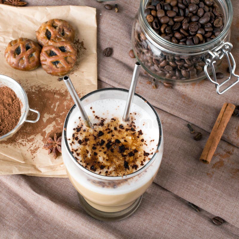 Coffee latte stock image. Image of froth, beverage, cafe - 74586351