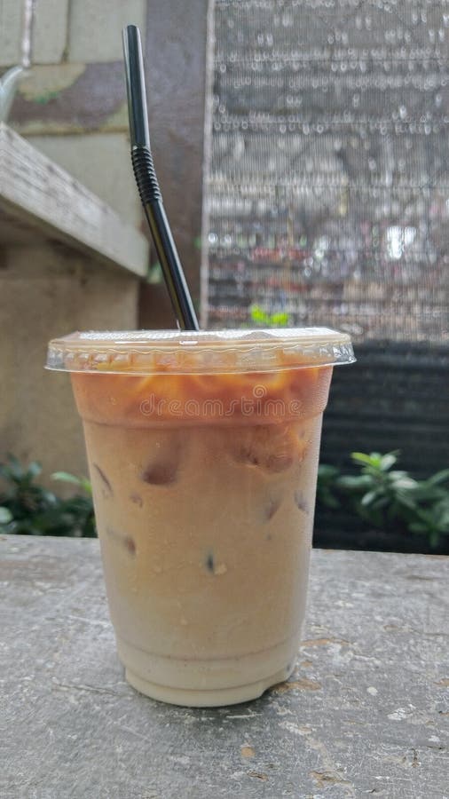 Coffee Latte Ice stock photo. Image of meal, produce - 265729834