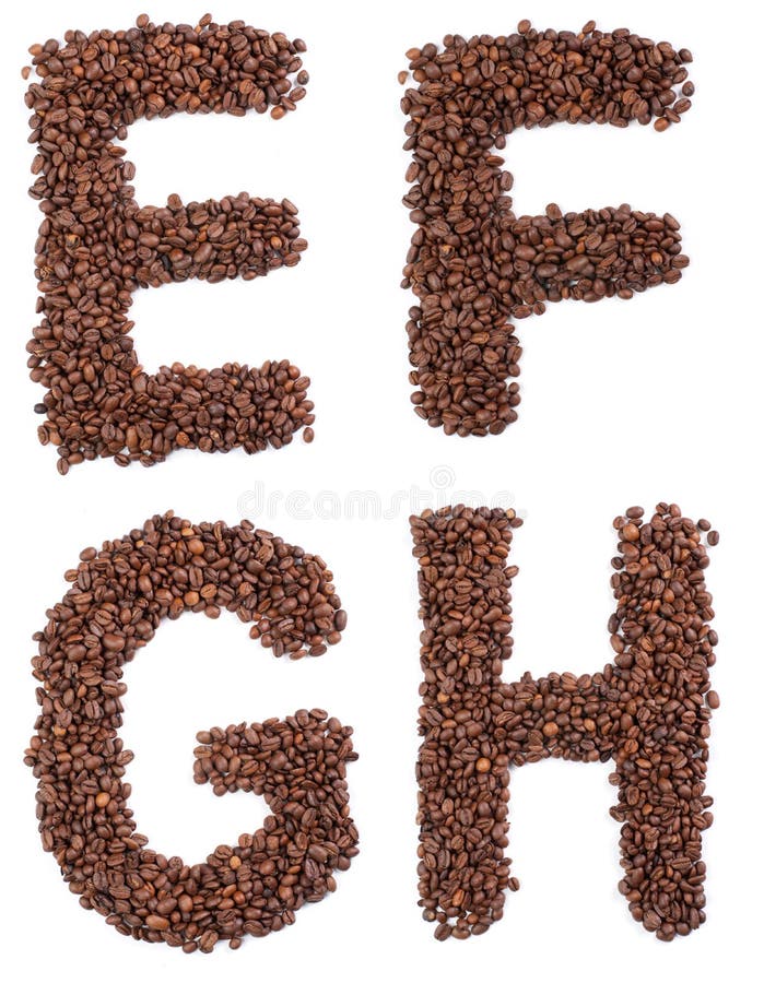 Coffee letter stock image. Image of american, label, alphabet - 15023351