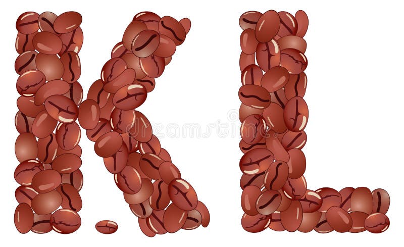 Coffee letter stock vector. Illustration of element, character - 18009878