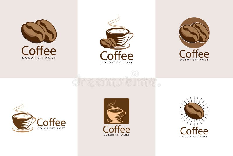 Coffee Logo Bundle Template Design Vector Stock Vector - Illustration ...