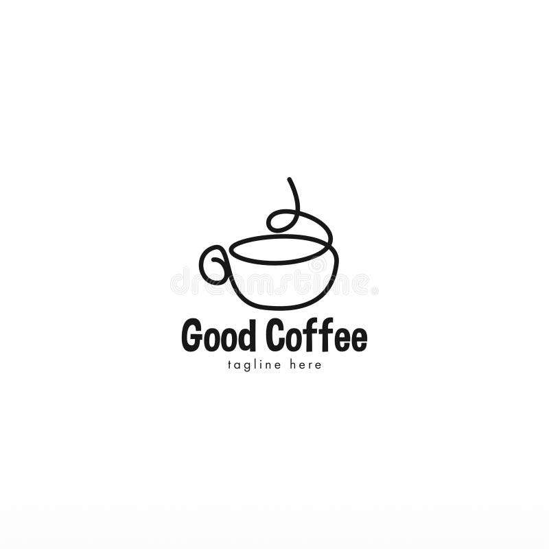 Coffee Logo Design Concept. Coffee Drink Logo Template Stock Illustration - Illustration of ...
