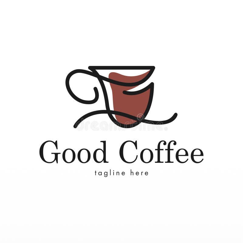 Coffee Logo Design Concept. Coffee Drink Logo Template Stock Illustration - Illustration of ...