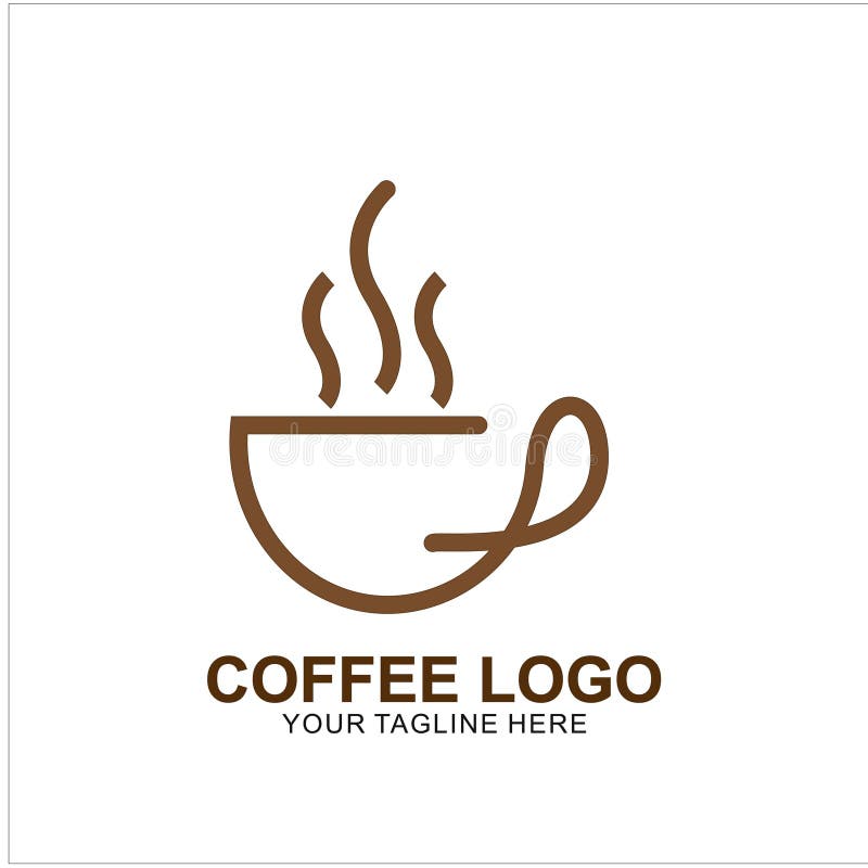 Coffee Logo Design with Modern Concept Stock Vector - Illustration of ...