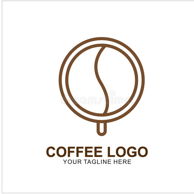 Coffee Logo Design with Modern Concept Stock Vector - Illustration of ...