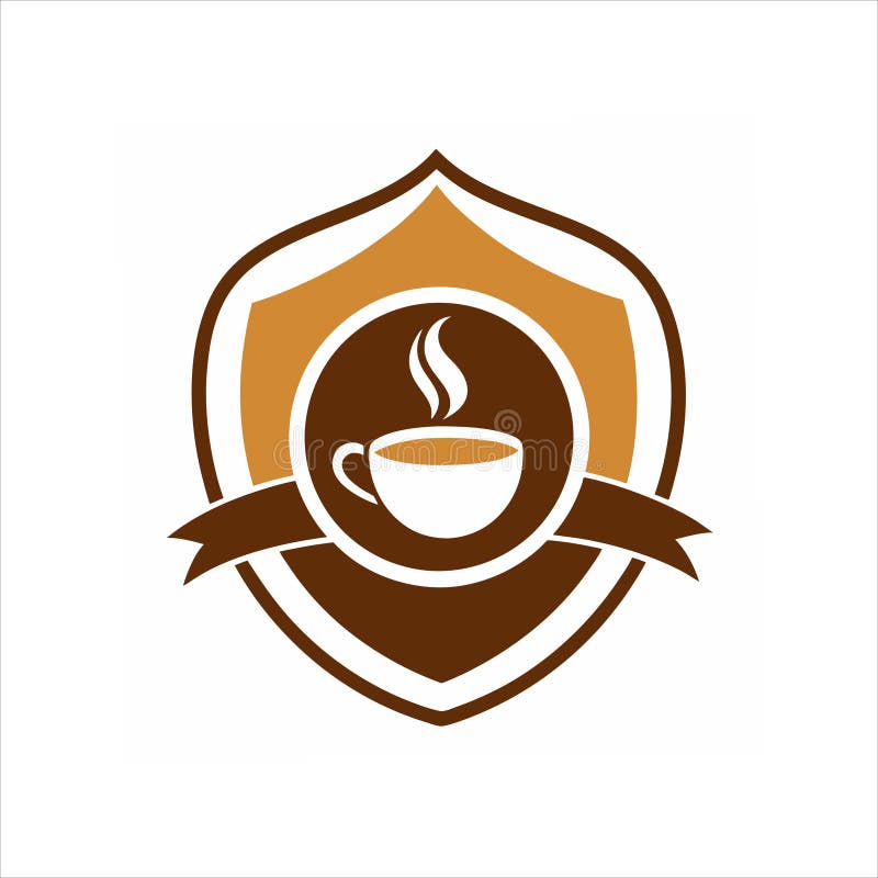 Coffee Logo Design on White Background Vector Illustration Stock ...