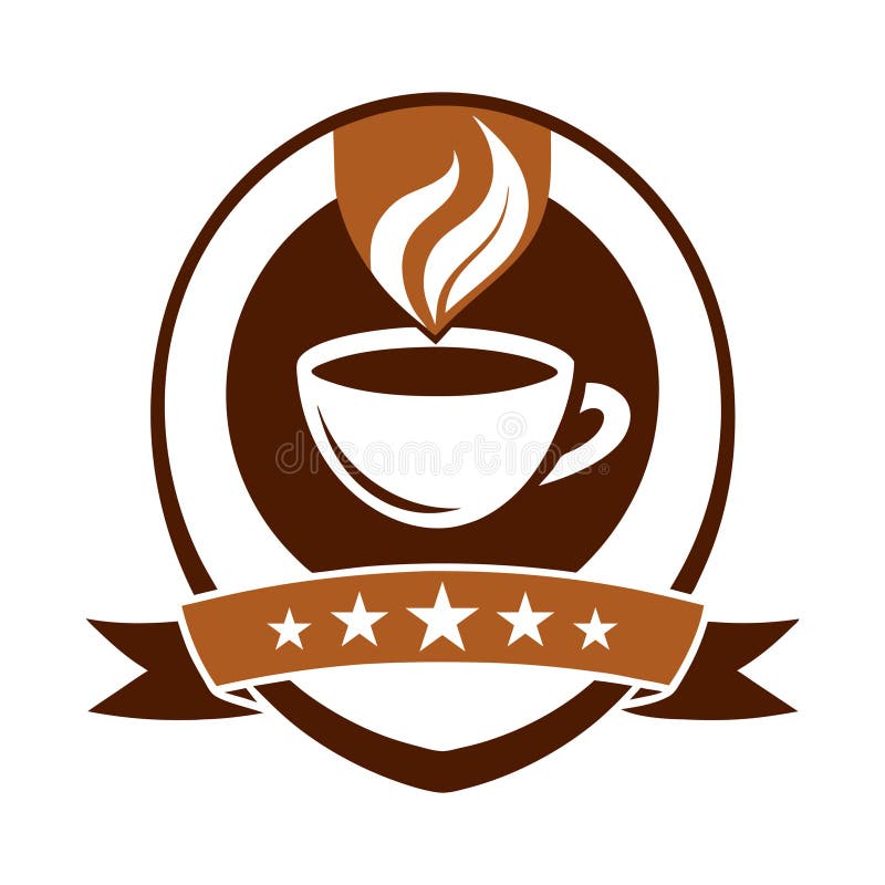 Coffee Logo Vector Art Illustration Stock Vector - Illustration of ...