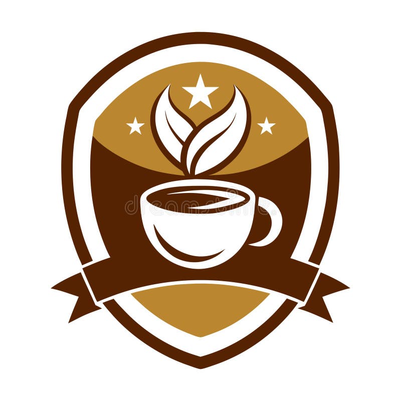 Coffee Logo Vector Art Illustration Stock Vector - Illustration of ...