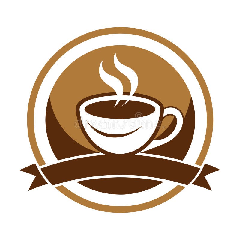 Coffee Logo Vector Art Illustration Stock Vector - Illustration of ...