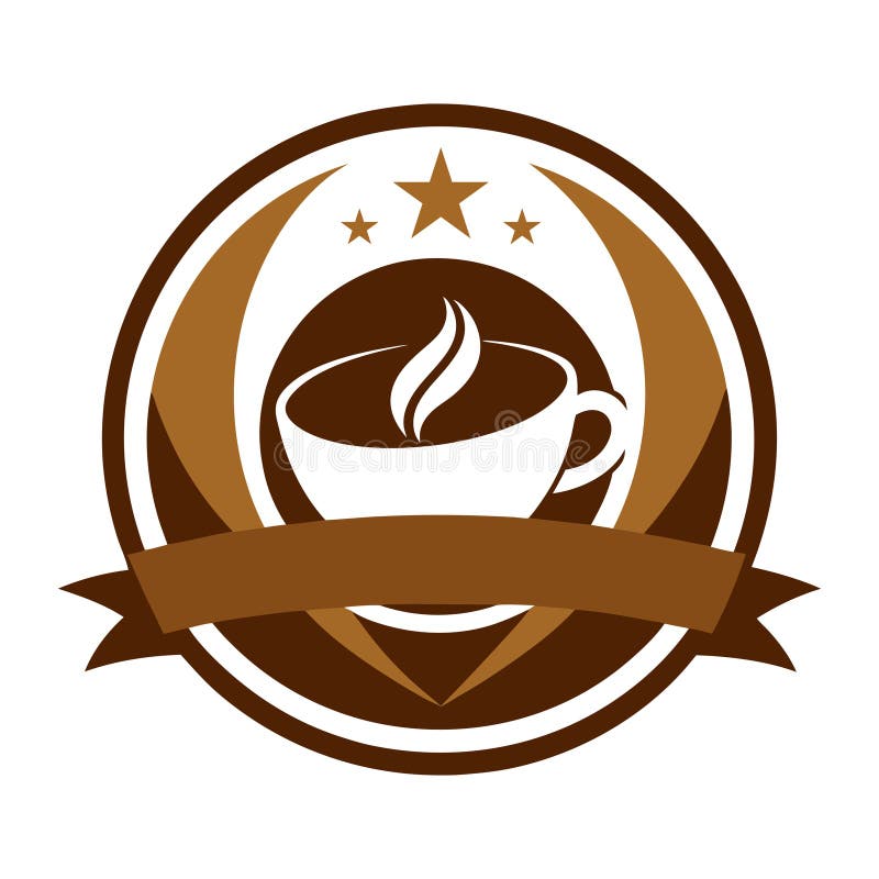Coffee Logo Vector Art Illustration Stock Vector - Illustration of ...