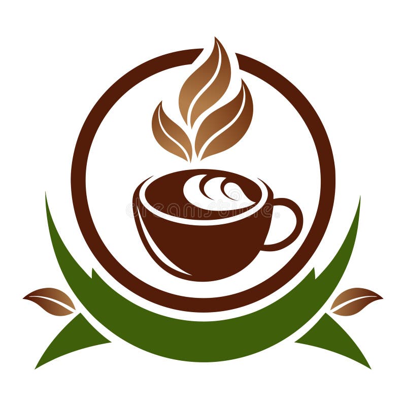 Coffee Logo Vector Art Illustration Stock Vector - Illustration of ...