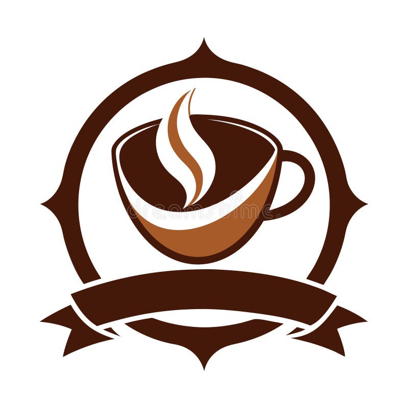 Coffee Logo Vector Art Illustration Stock Vector - Illustration of ...