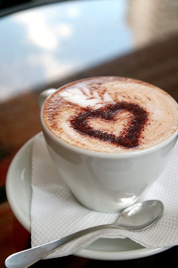 Coffee with love stock photo. Image of aromatic, capuccino - 1128780