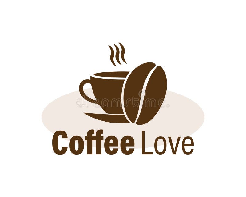 Coffee Love - Coffee Bean and Cup of Coffee Stock Vector - Illustration ...
