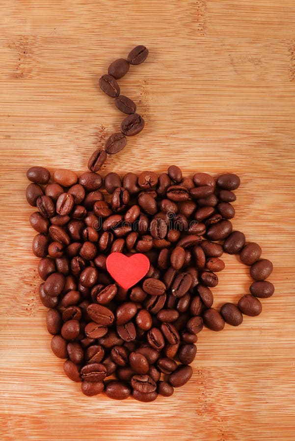 Cup of coffee with Love stock photo. Image of heart, latte - 33721668
