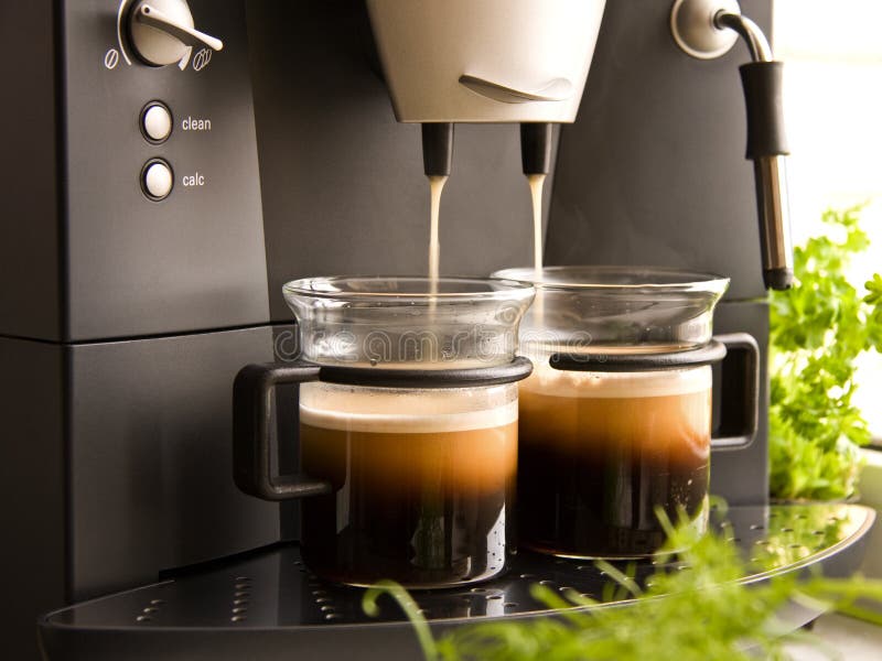 Coffee Blender Machine in the Kitchen Interior Stock Photo - Image of ...