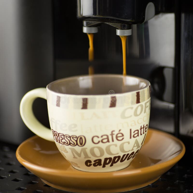 Coffee machine stock photo. Image of espresso, cafe, indoor - 88920728