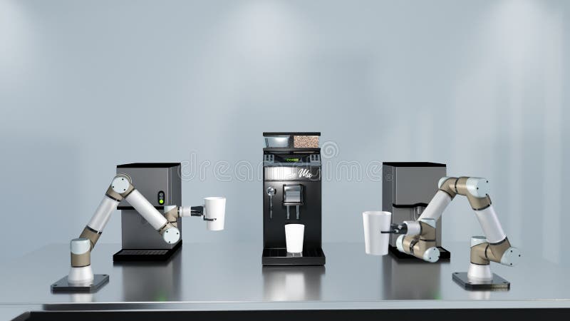 Coffee Machine Concept Automatic Stock Illustration - Illustration of ...